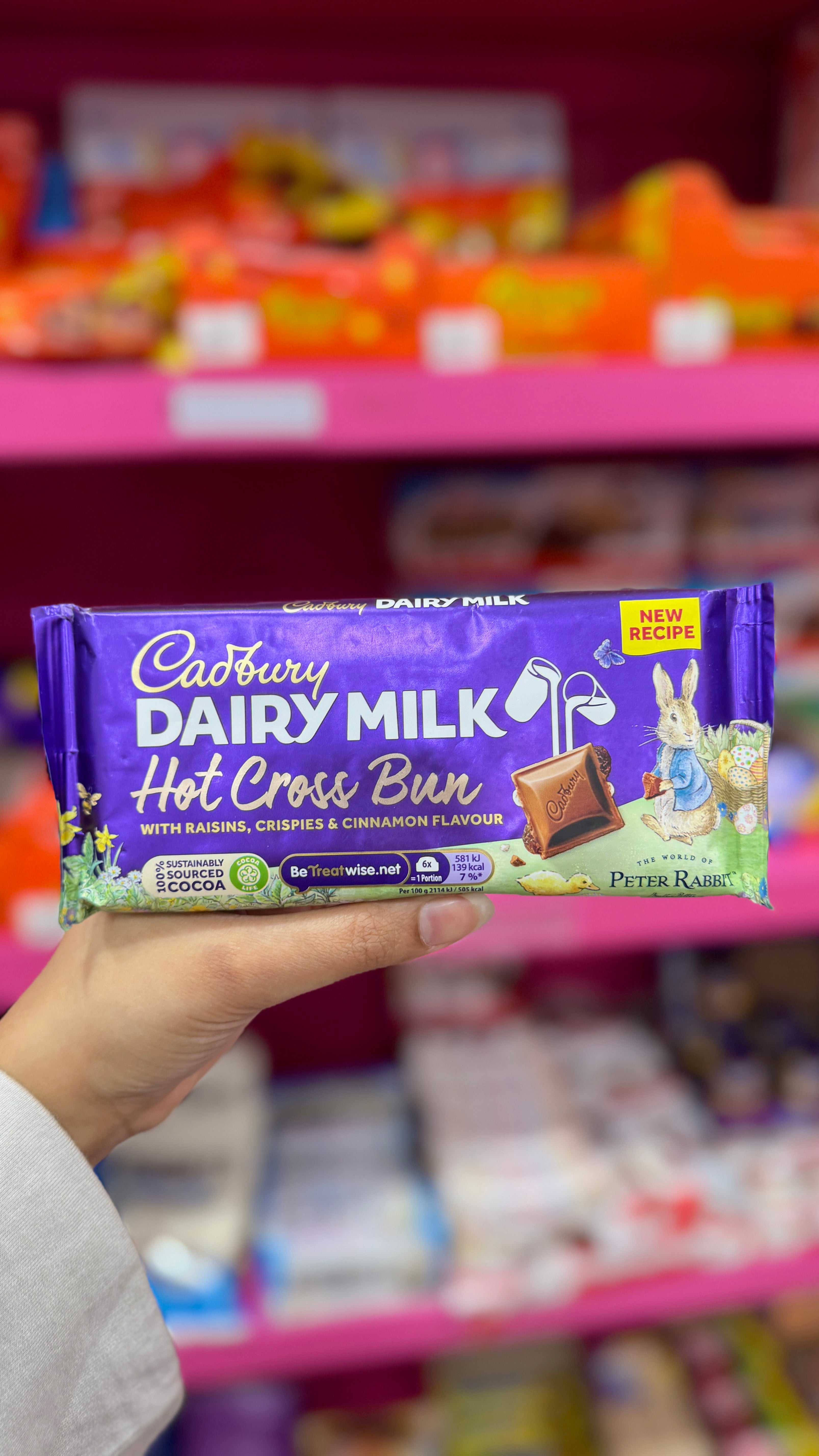 Cadbury Hot Cross Bun Slab – The Candy Bar